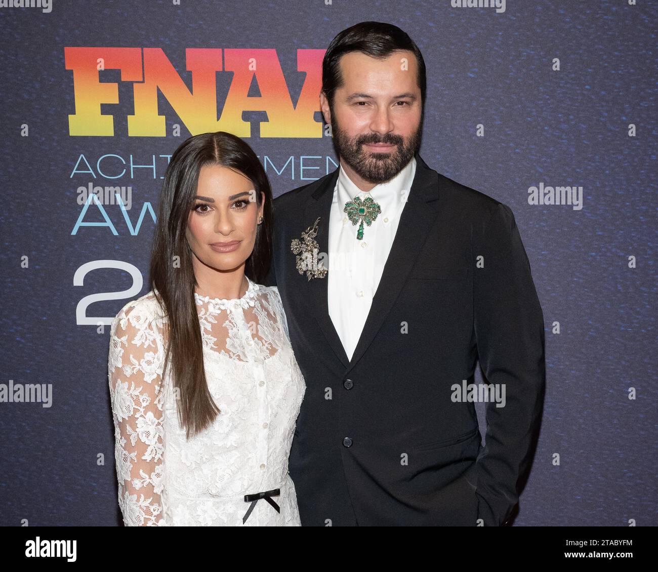 New York, USA. 23rd Nov, 2023. (L-R) Lea Michele and Gherardo Felloni ...