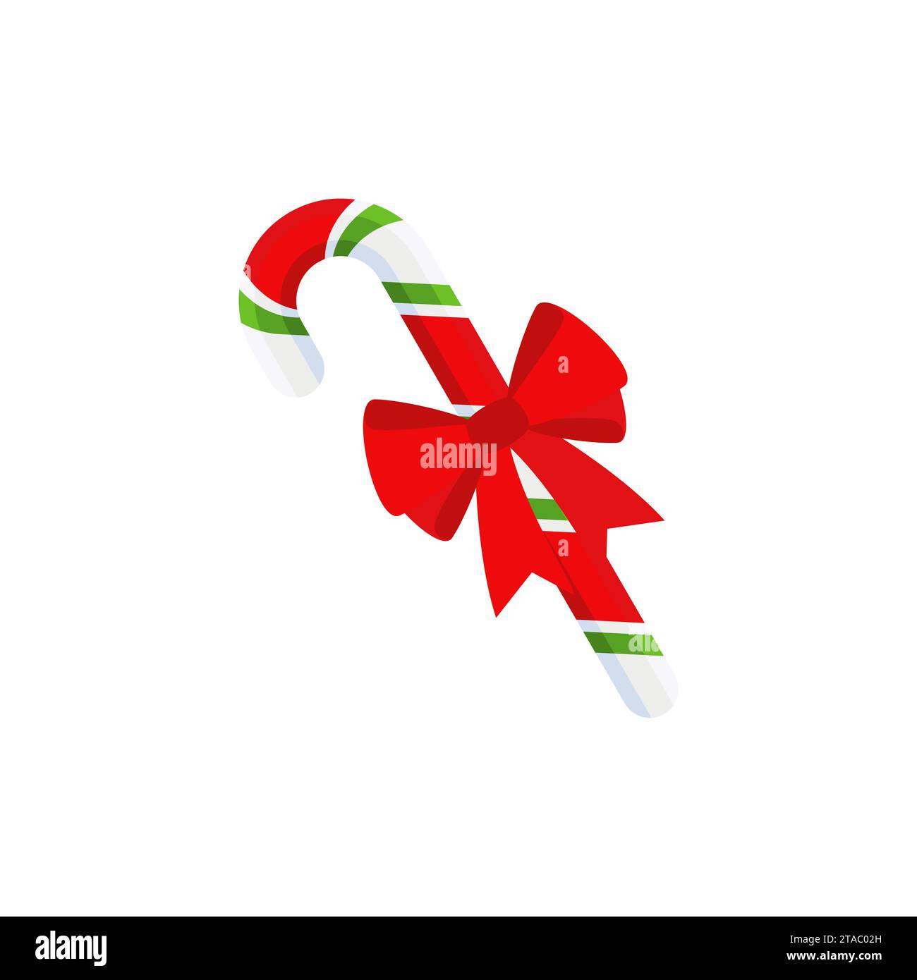 Christmas Candy Cane. Design element for door wreath Stock Vector Image ...