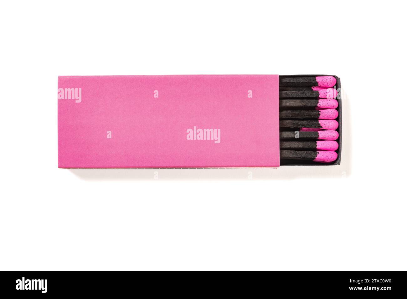 pink matchbox on a white background Stock Photo - Alamy