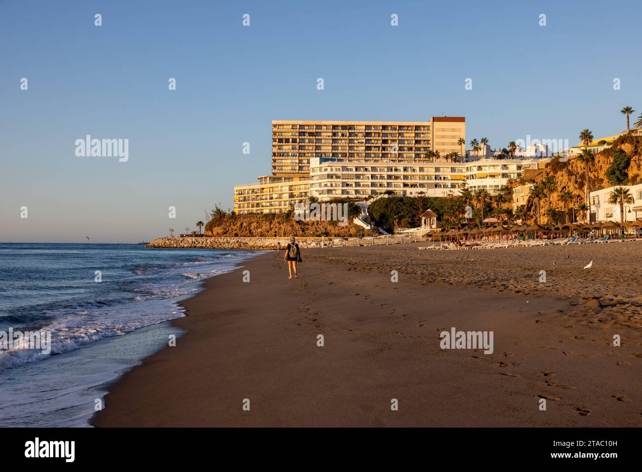 Torremolinos, Spain - September 12, 2023: View of Bajondillo Beach and ...