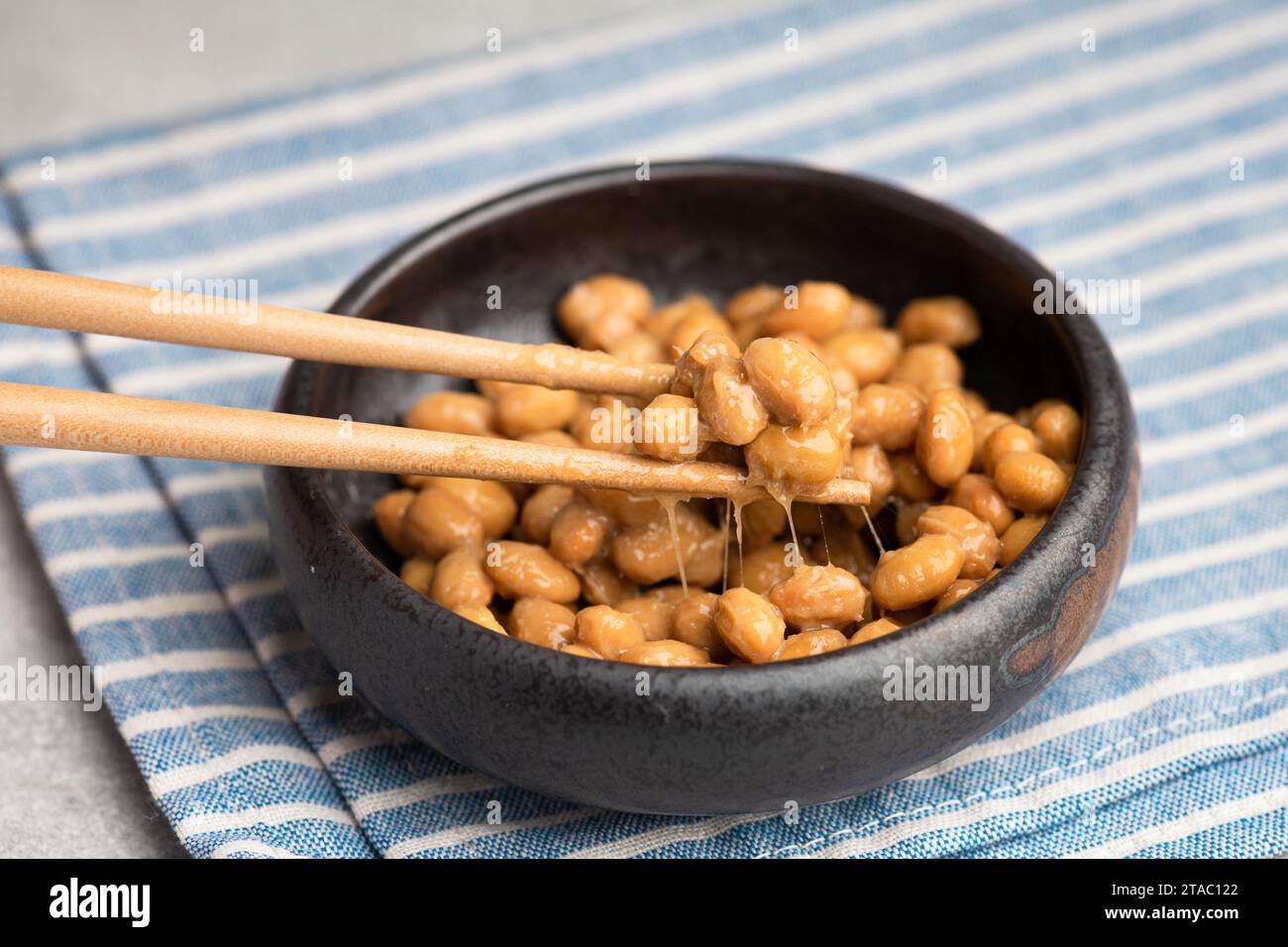 Natto, Japanese fermented soybeans Stock Photo - Alamy