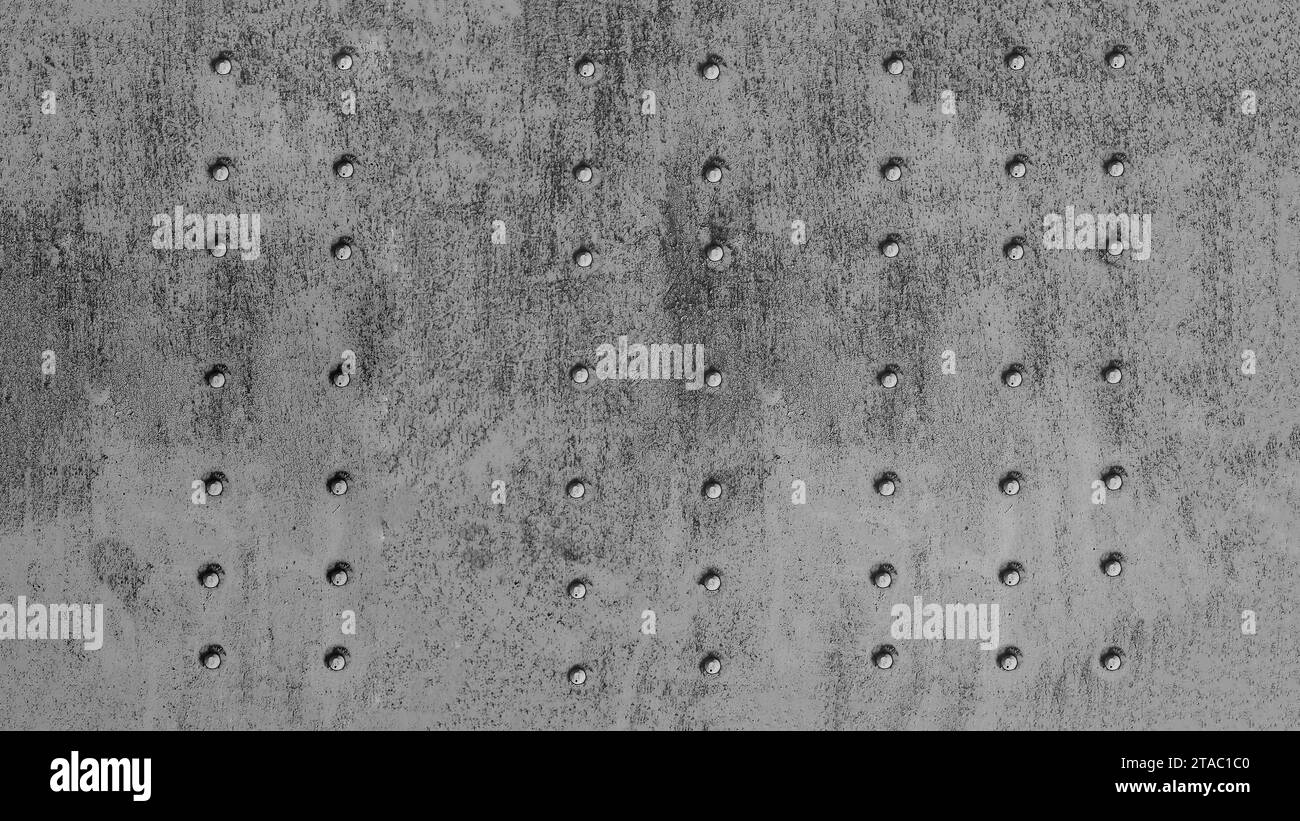Old metal background with rivets Stock Photo - Alamy