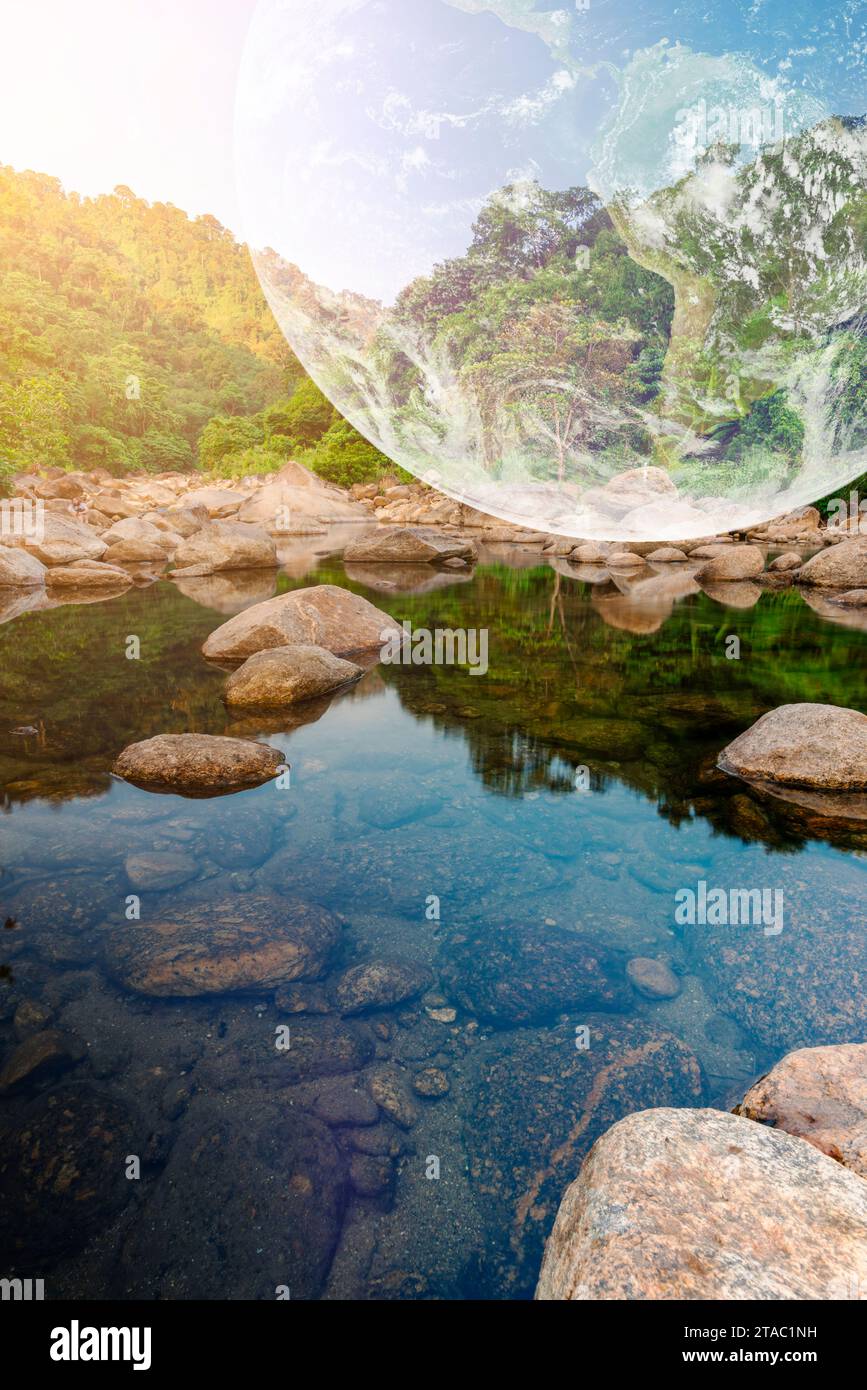 Ecosystem and preserve nature and sustainable concept, CREDIT BY NASA ...