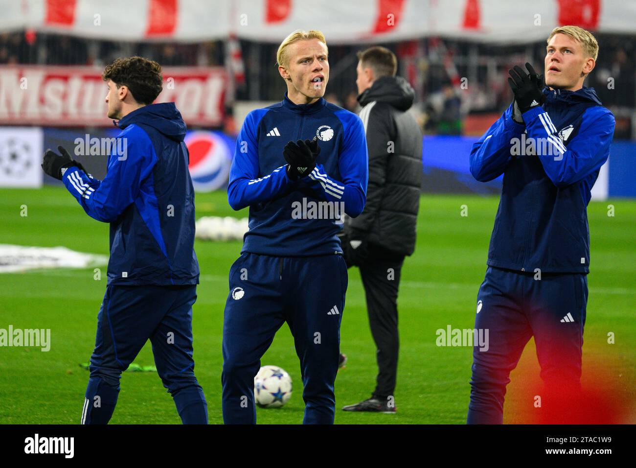 Munich, Germany. 29th Nov, 2023. Oscar Hojlund of FC Copenhagen seen ...