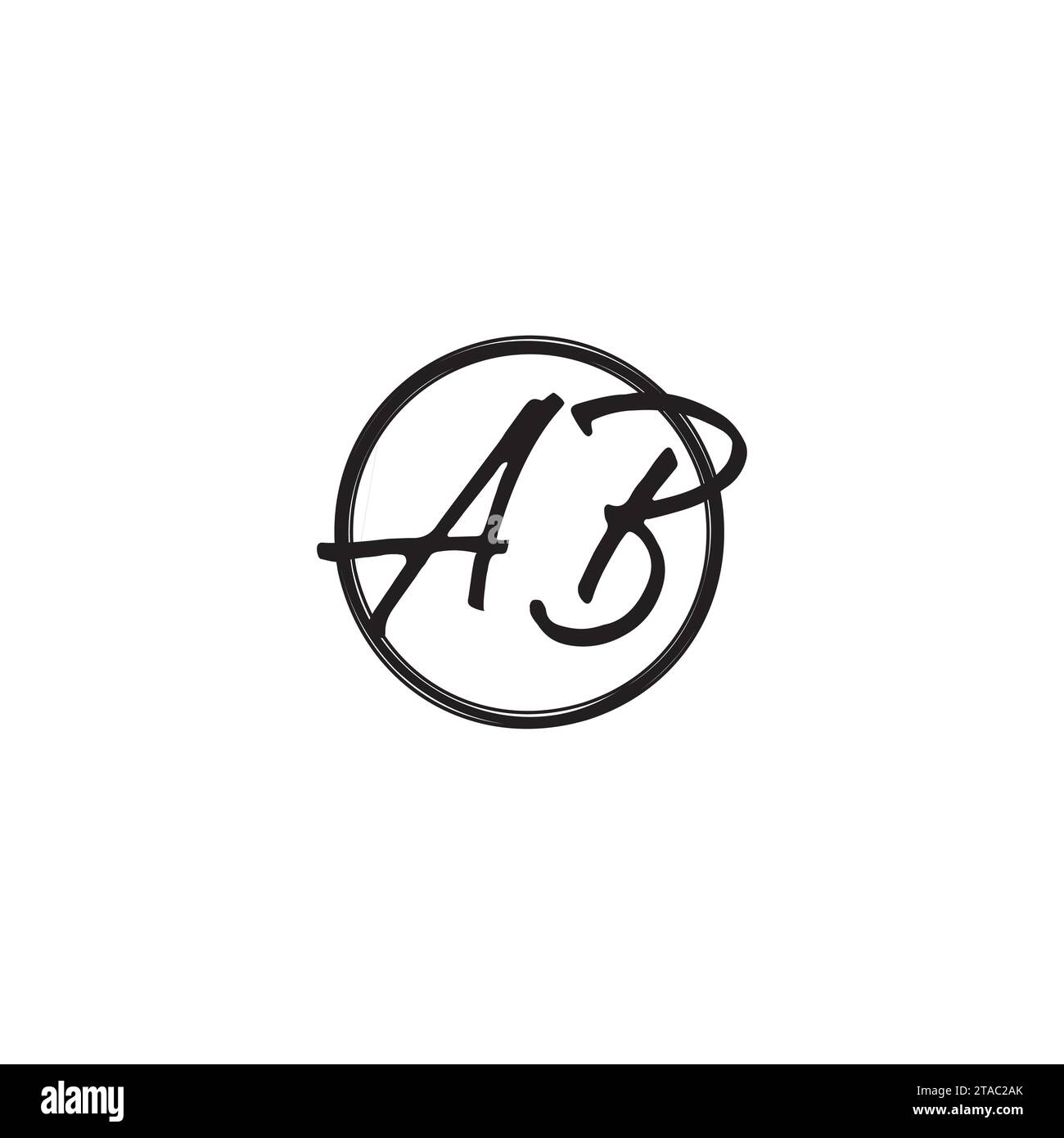 Logo initial letters ab hi-res stock photography and images - Alamy