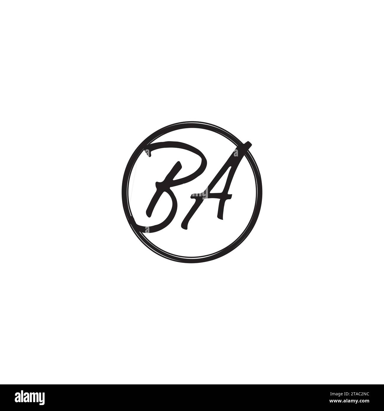 Ba initial logo hi-res stock photography and images - Alamy