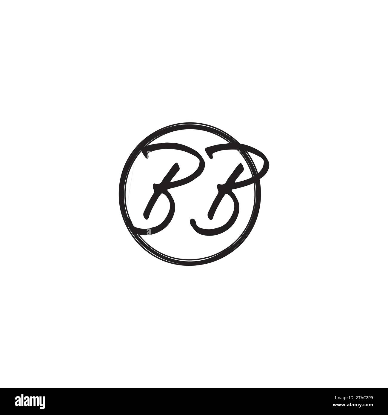 Logo initial letters bb vector vectors hi-res stock photography and ...