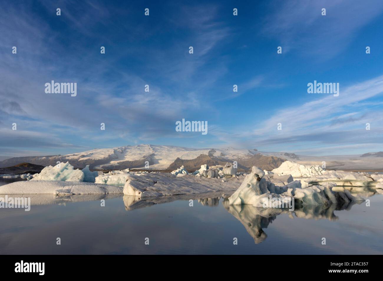 Iceberg at Jökulsárlón, the most famous glacial lagoon in the world ...