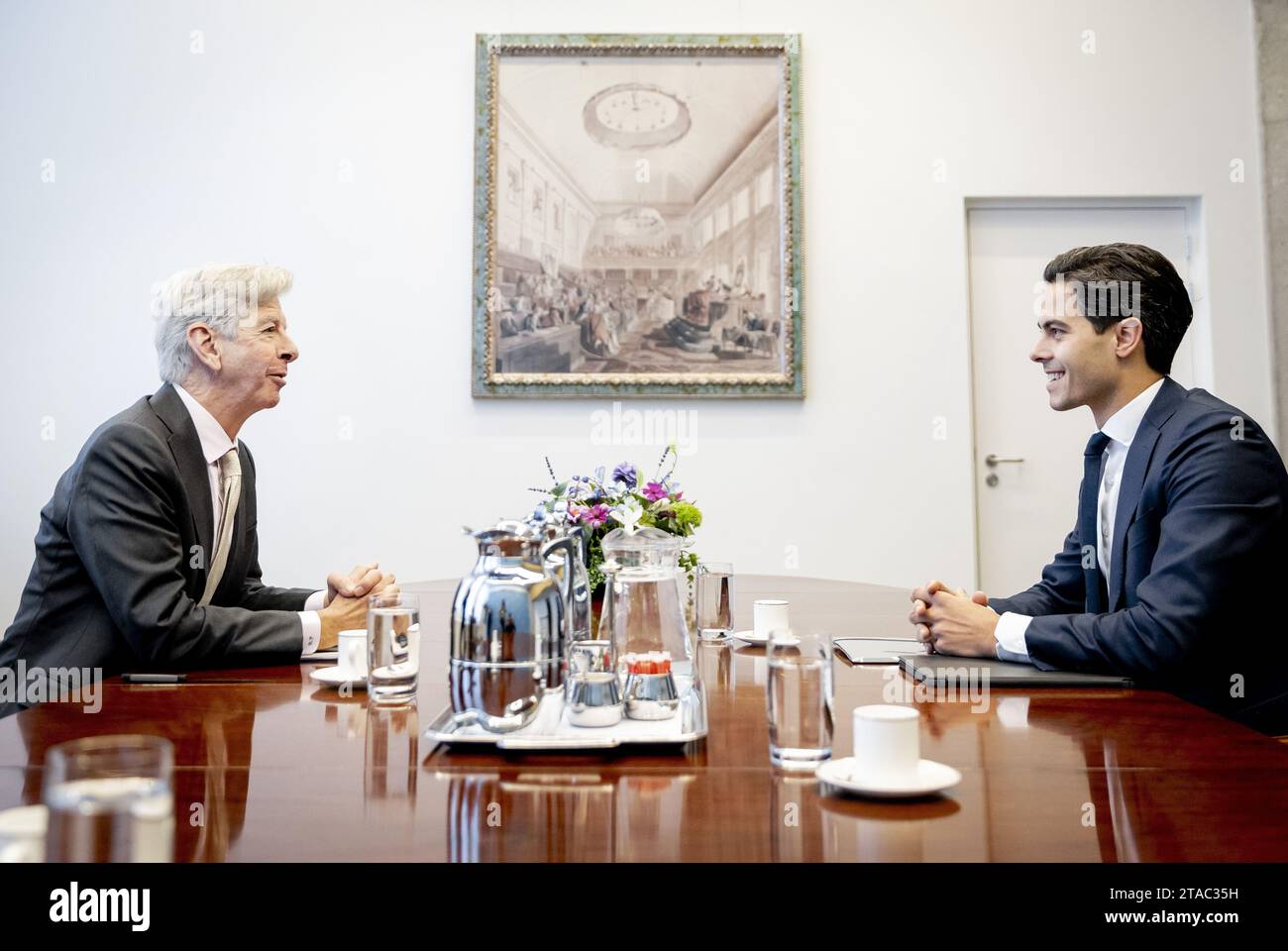 THE HAGUE - 30/11/2023, THE HAGUE - Party leader Rob Jetten (D66 ...