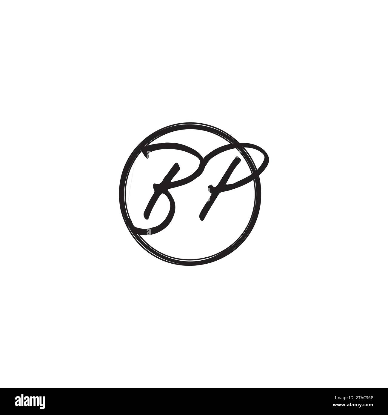 Logo initial letters bp vector vectors hi-res stock photography and ...