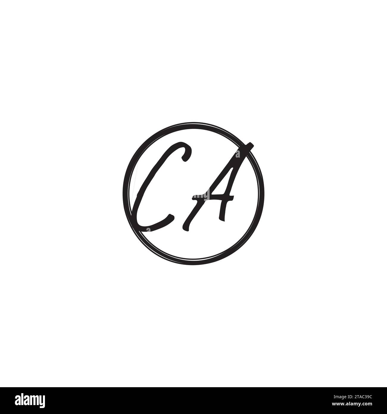 Initial logo ca vector vectors hi-res stock photography and images - Alamy