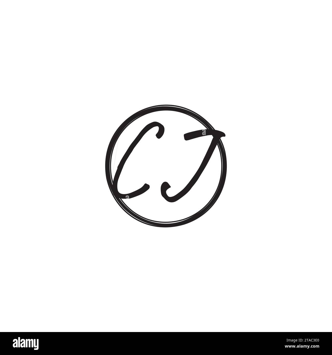 CJ initial logo letters in high quality professional design that will ...