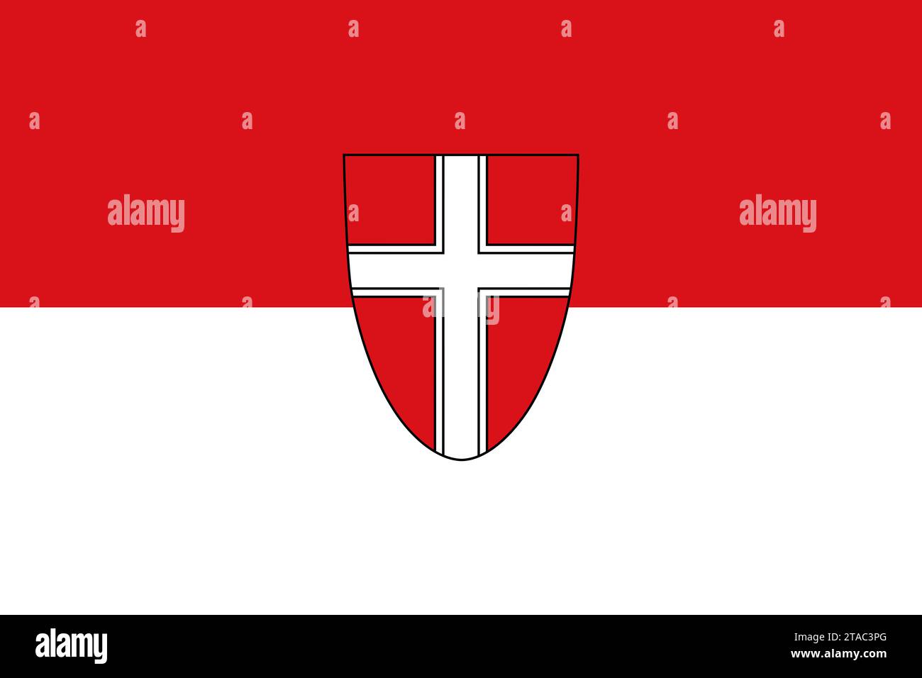 State flag of the state of Vienna Stock Photo - Alamy