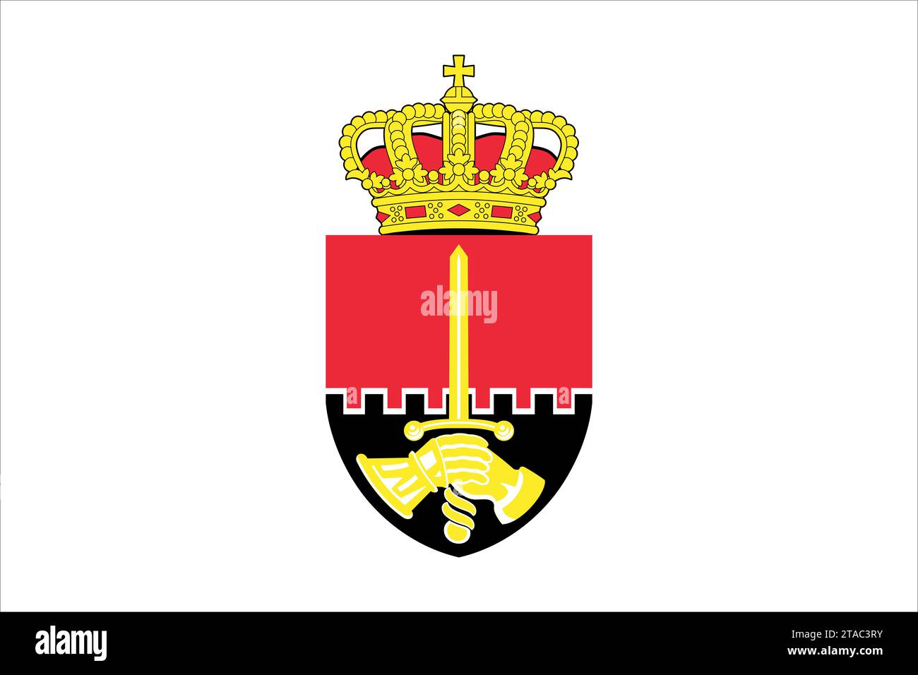 Flag of the Belgium Land Component Stock Photo - Alamy