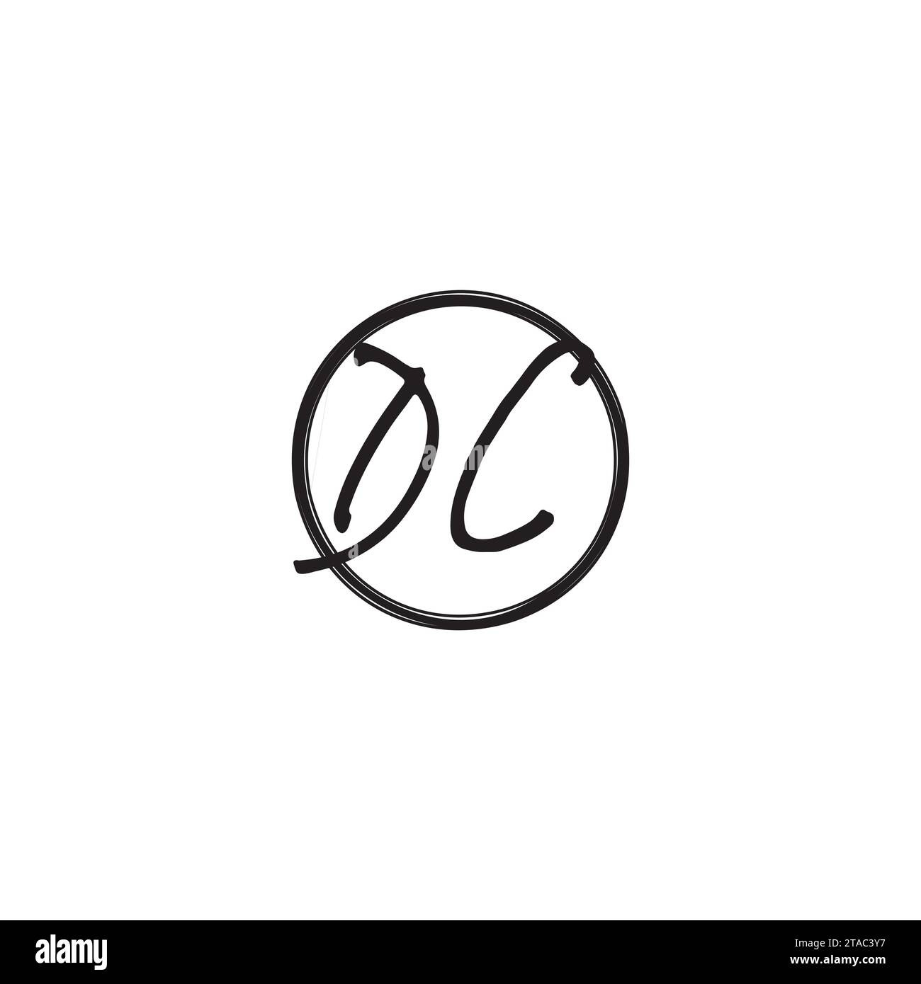 Dc initial logo Black and White Stock Photos & Images - Alamy