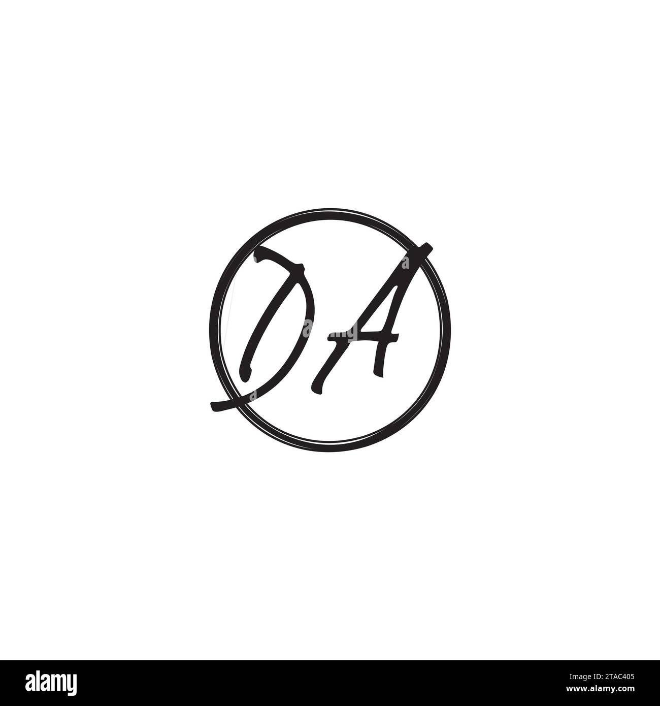 Da initial logo hi-res stock photography and images - Alamy