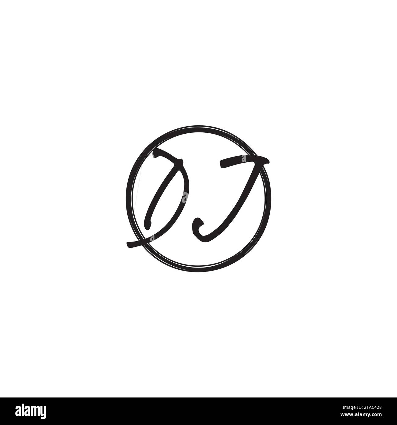 Dj initial Stock Vector Images - Alamy