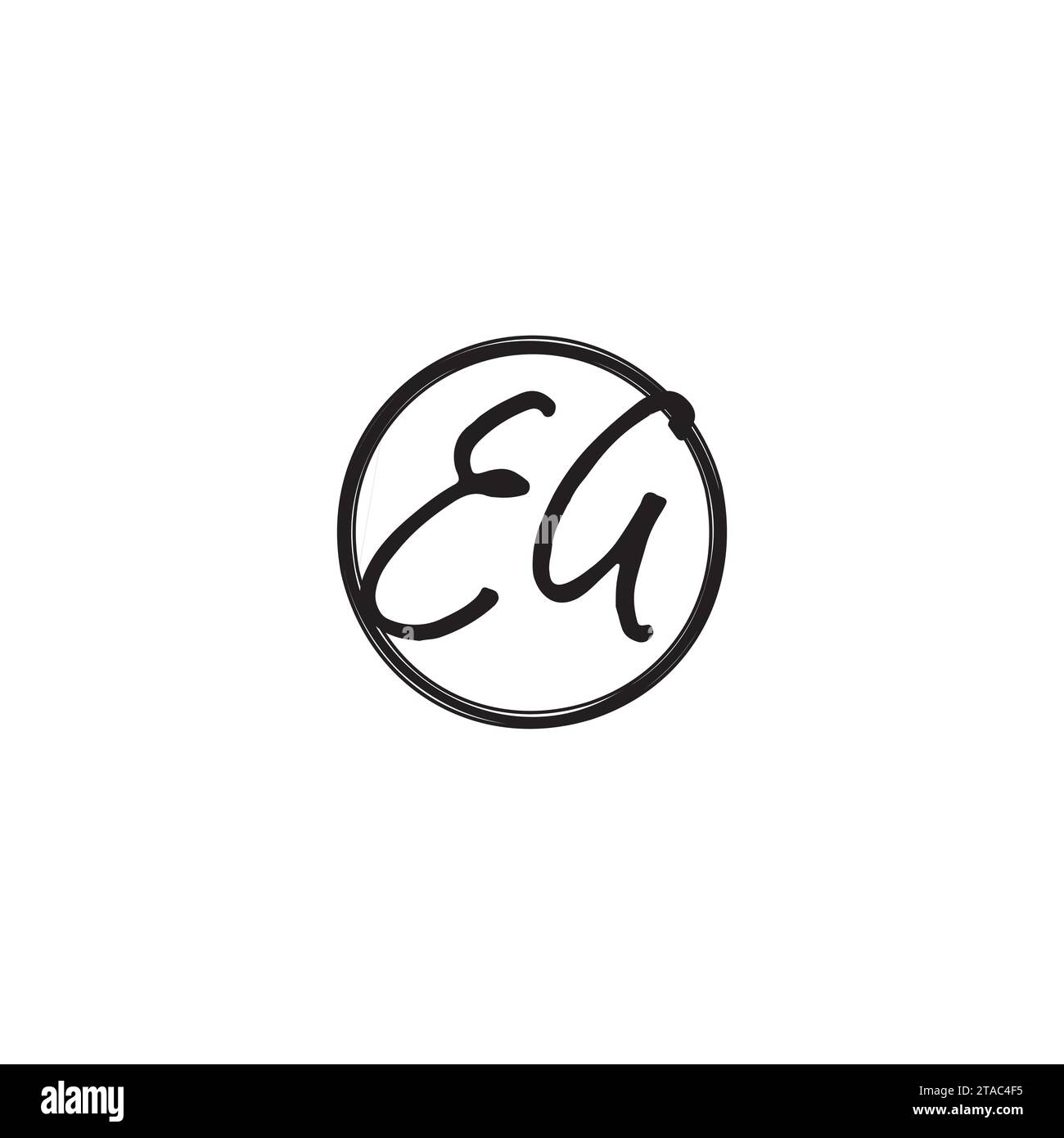 EG initial logo letters in high quality professional design that will ...