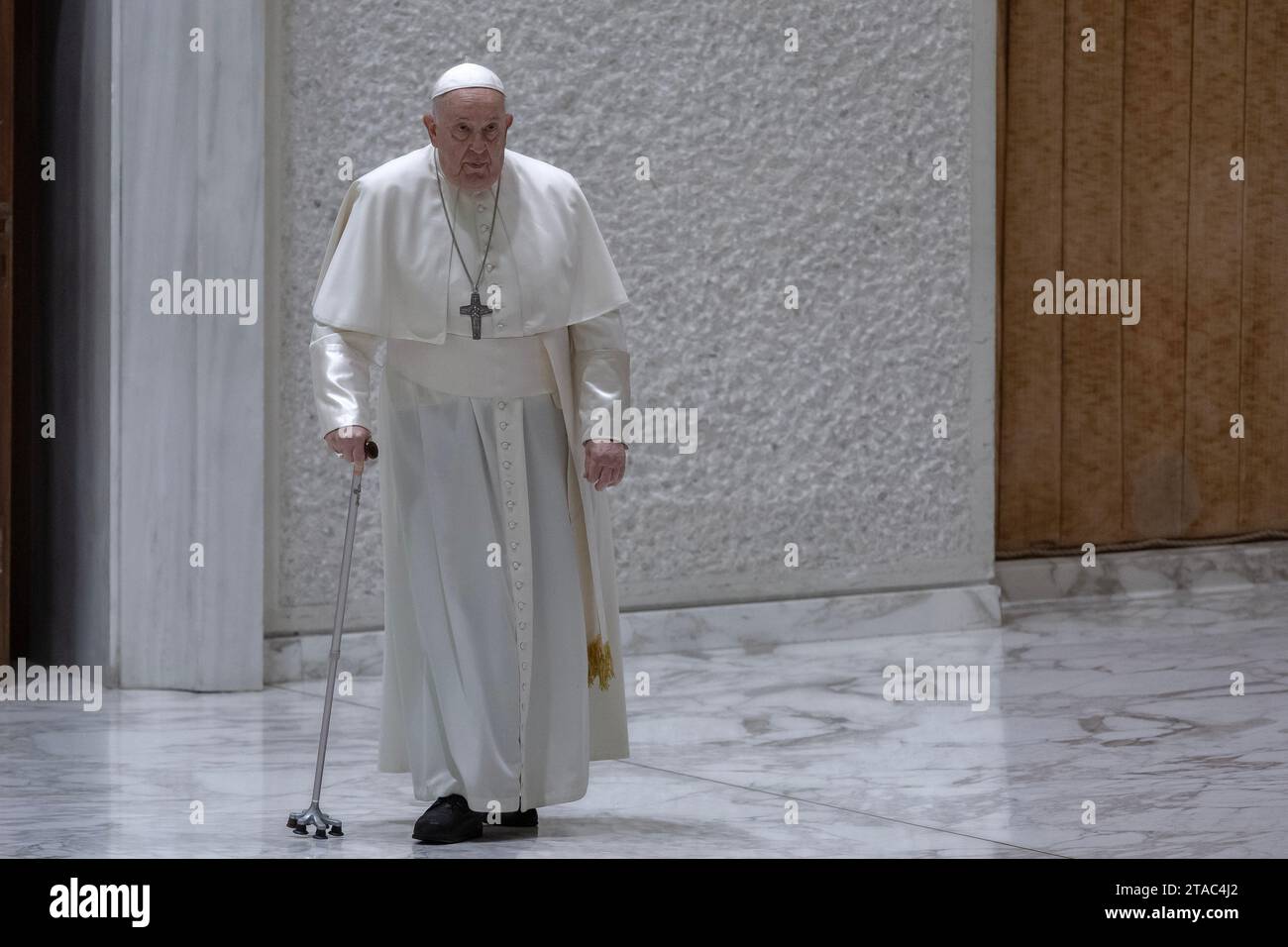 Vatican City, Vatican, 29, November 2023. Pope Francis during his ...