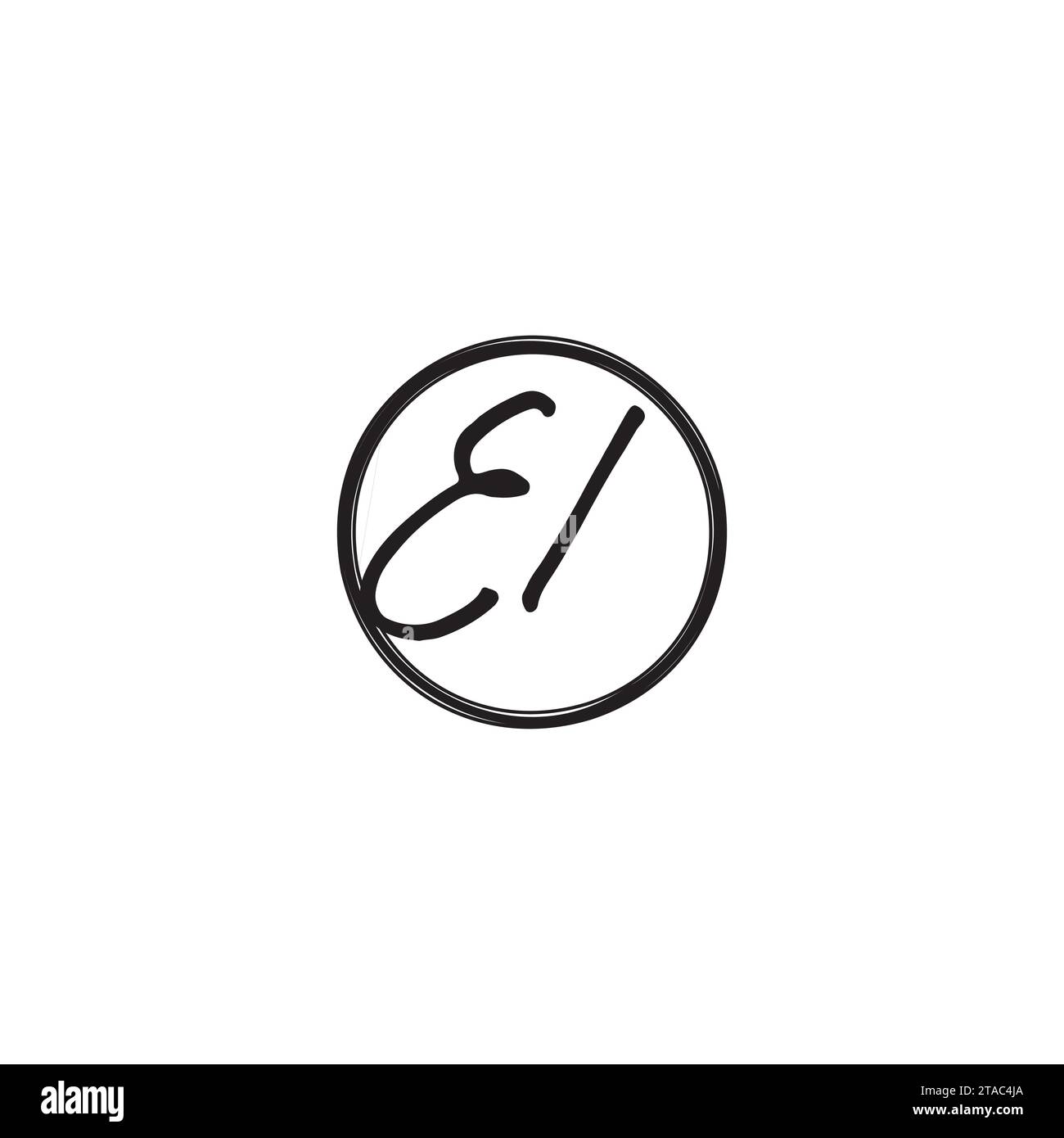 EI initial logo letters in high quality professional design that will ...