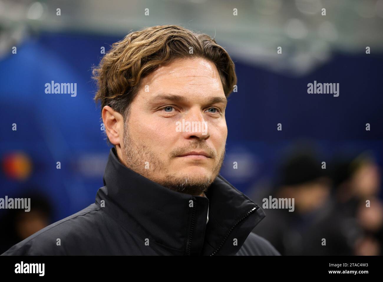 Edin Terzic, head coach of Borussia Dortmund looks on during the Uefa ...