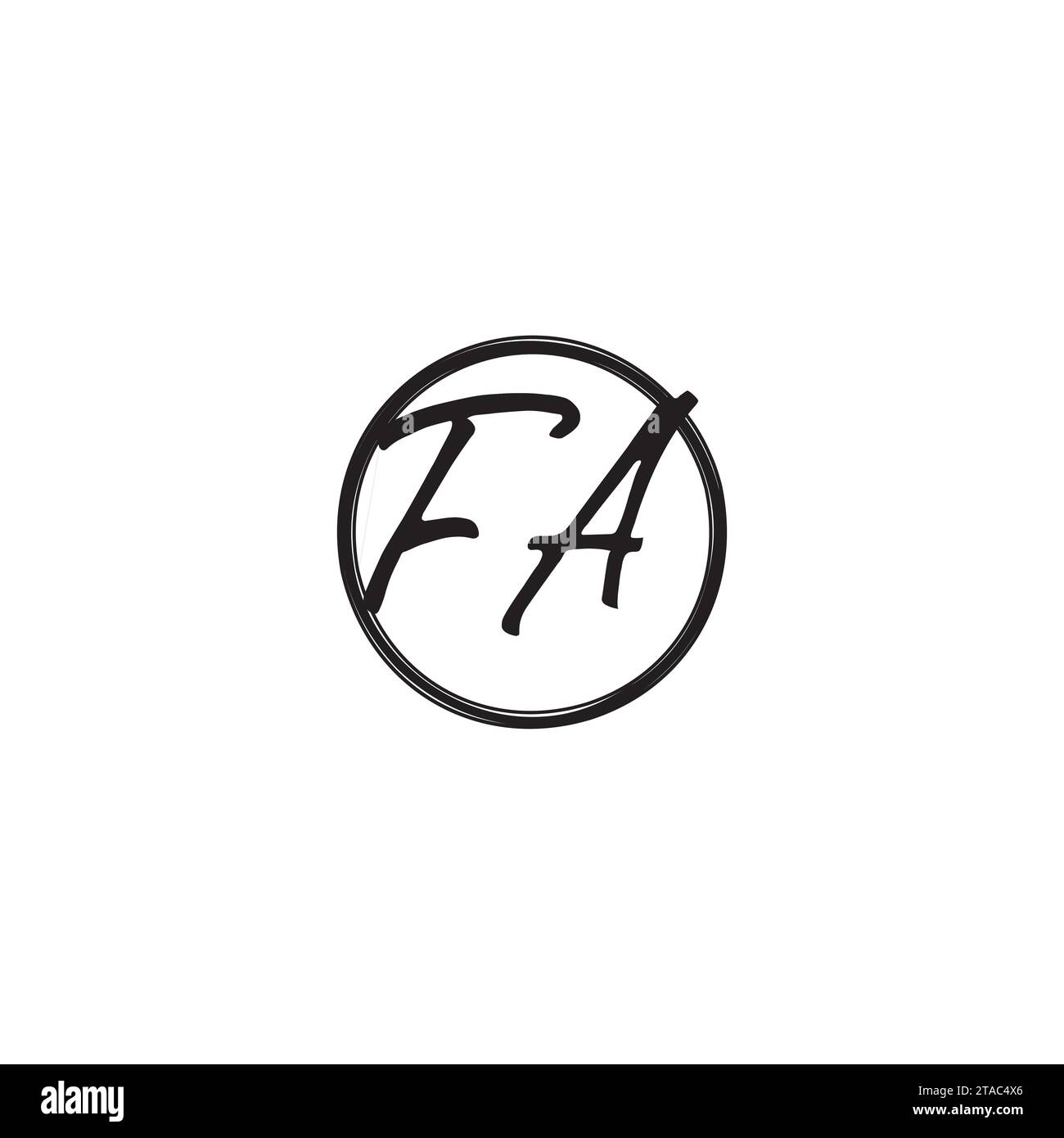 Fa initial logo hi-res stock photography and images - Alamy