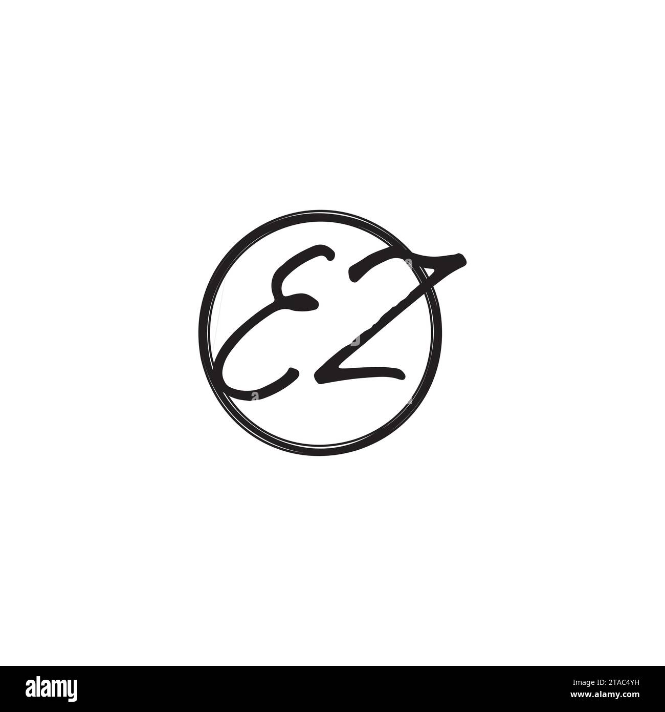 EZ initial logo letters in high quality professional design that will ...