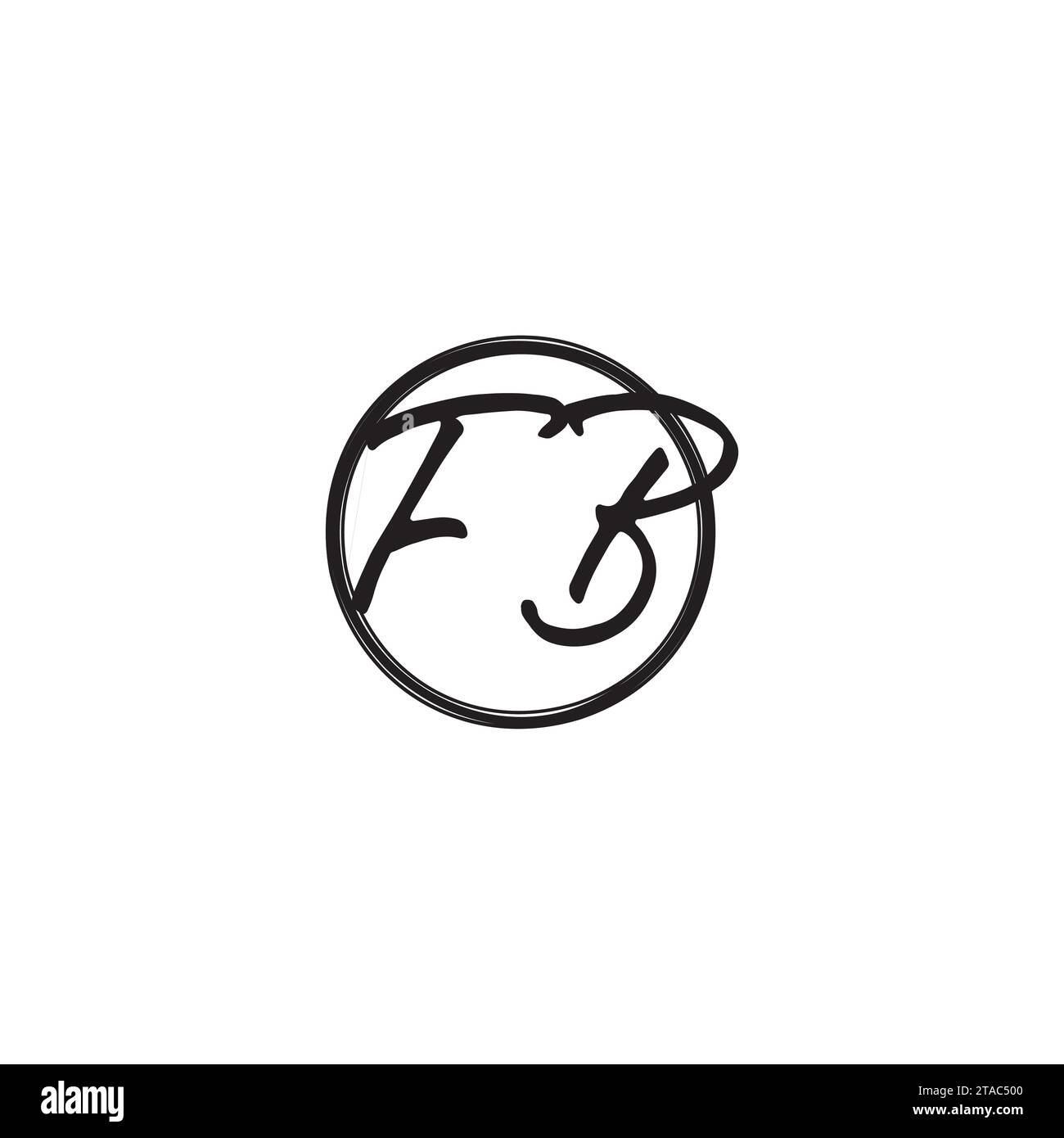 FB initial logo letters in high quality professional design that will ...