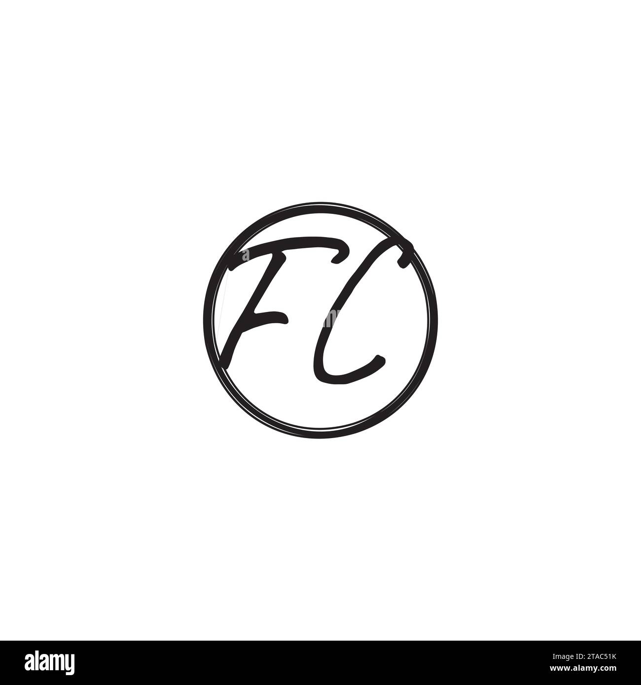 FC initial logo letters in high quality professional design that will ...