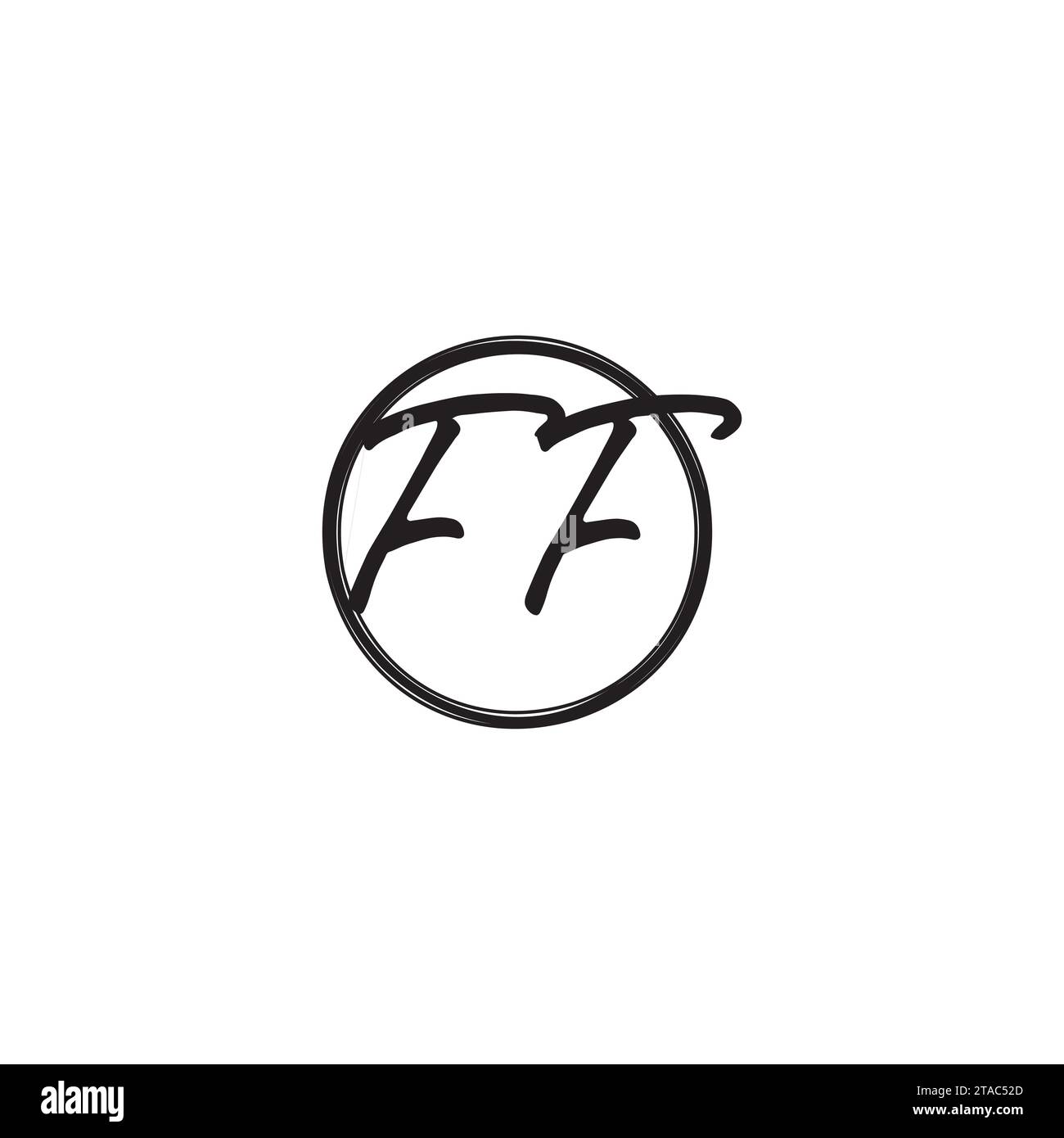 FF initial logo letters in high quality professional design that will ...