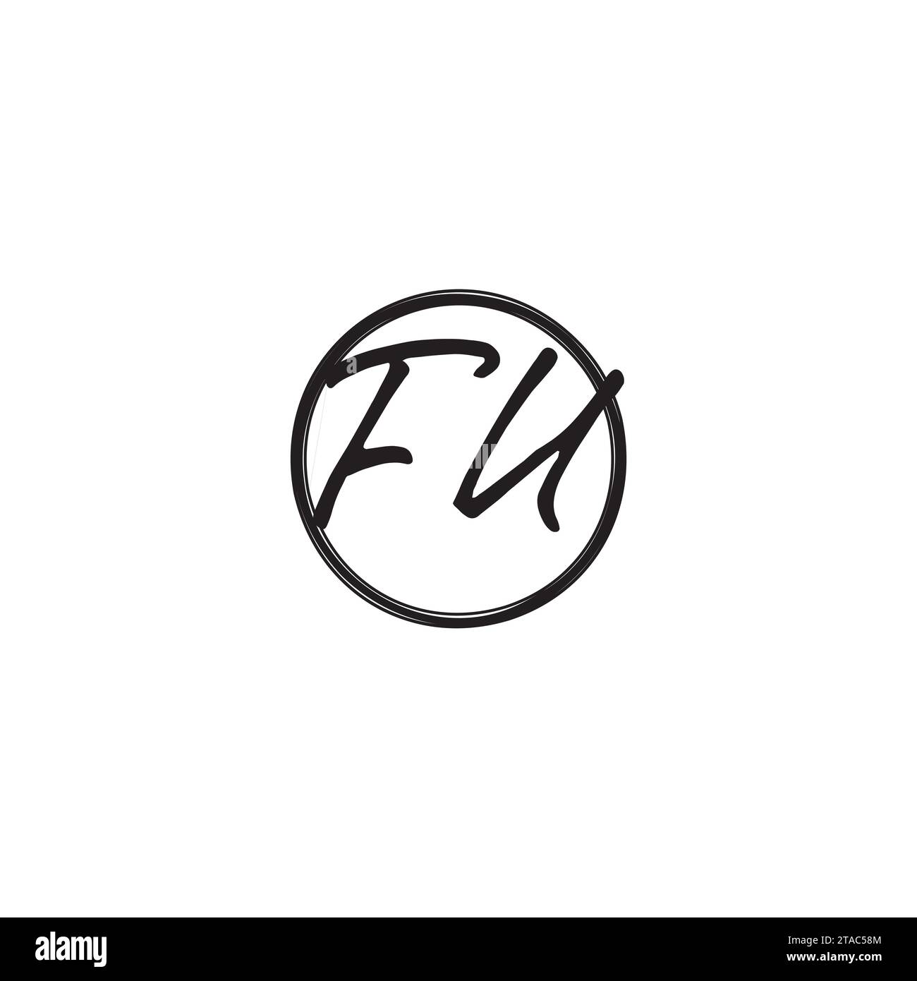 Initial fu logo hi-res stock photography and images - Alamy