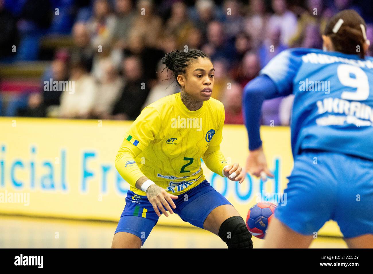 Frederikshavn, Denmark. 29th Nov, 2023. Bruna de Paula (2) of Brazil ...