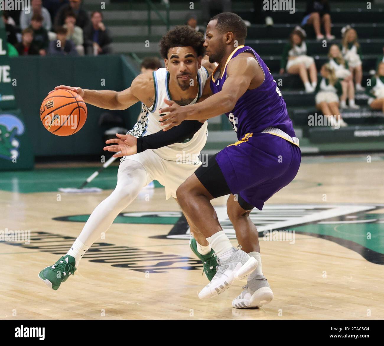 New Orleans, USA. 29th Nov, 2023. Tulane Green Wave guard Tre' Williams ...