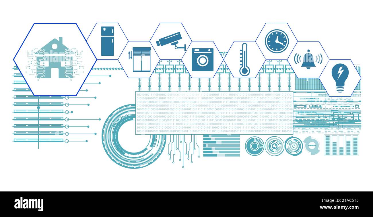 Smart home house automation device Cut Out Stock Images & Pictures - Alamy