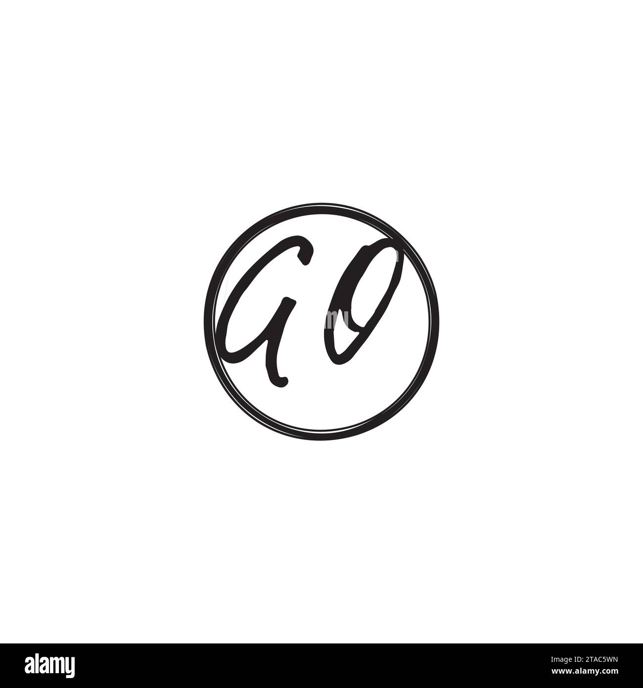 GO initial logo letters in high quality professional design that will ...
