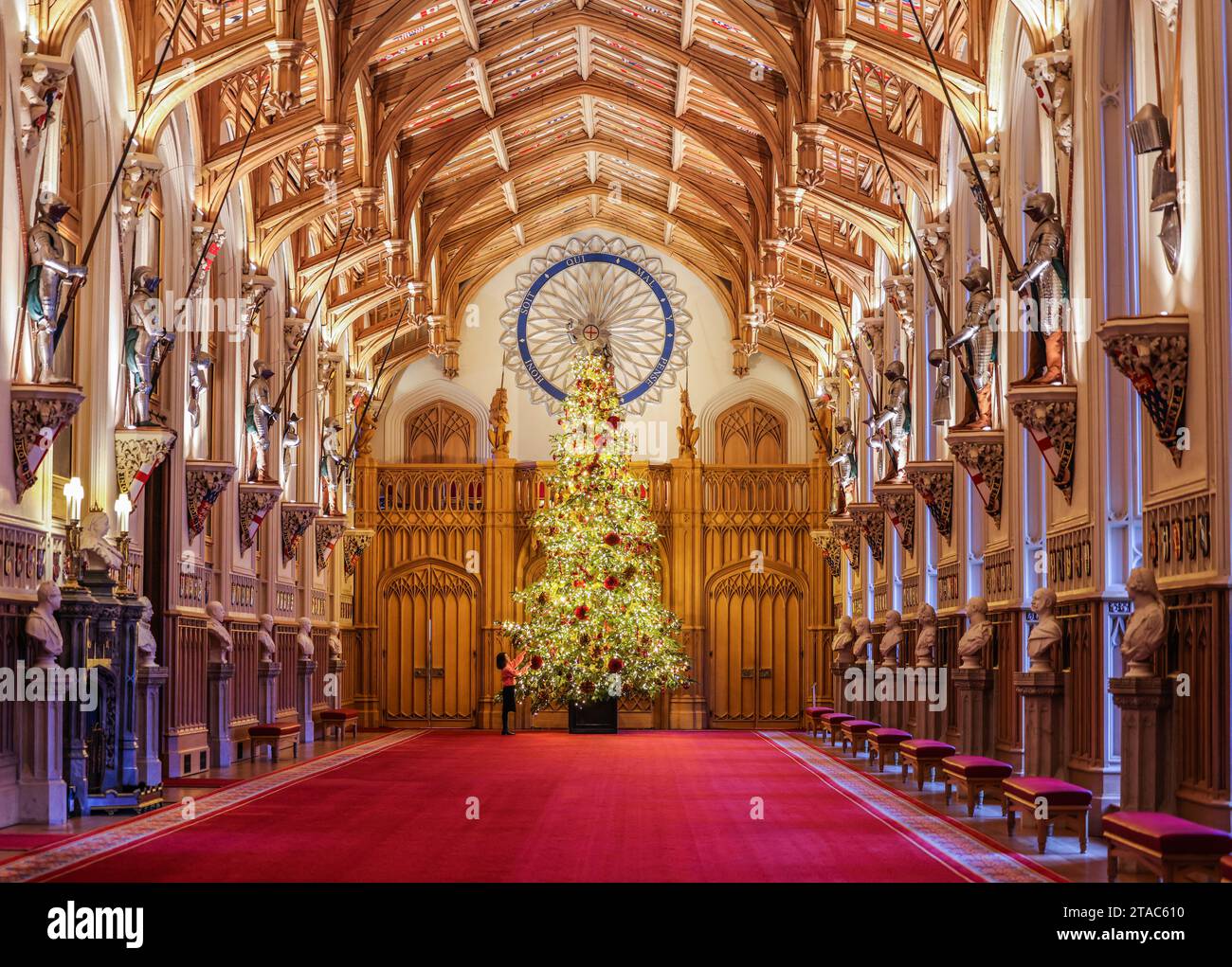 Windsor Castle, Berkshire 30 Nov 2023 This year's Christmas display at ...