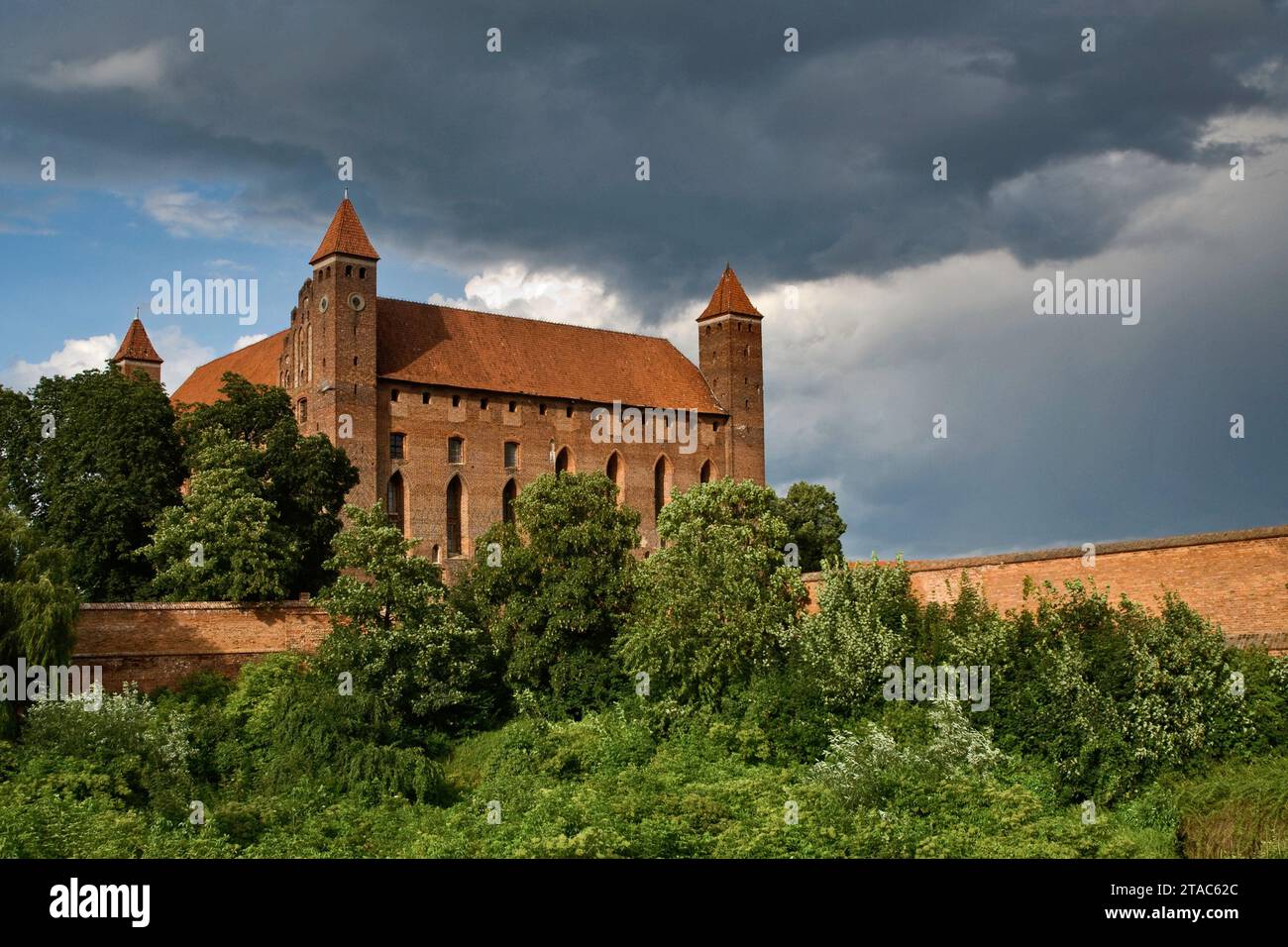 Medieval Teutonic Castle, 13th century, at Gniew, Pomorskie, Poland ...