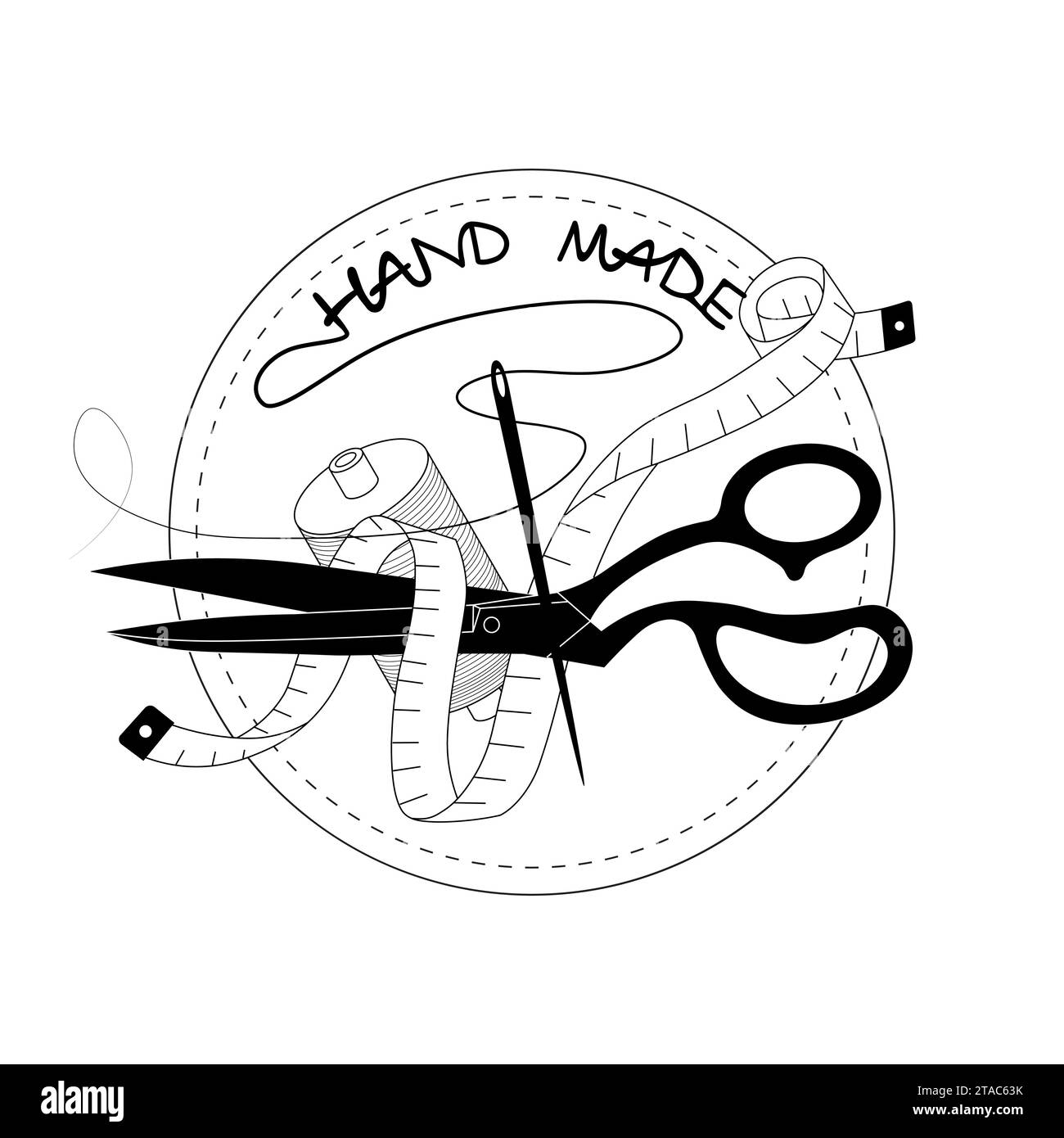 Set hand made simple Cut Out Stock Images & Pictures - Alamy