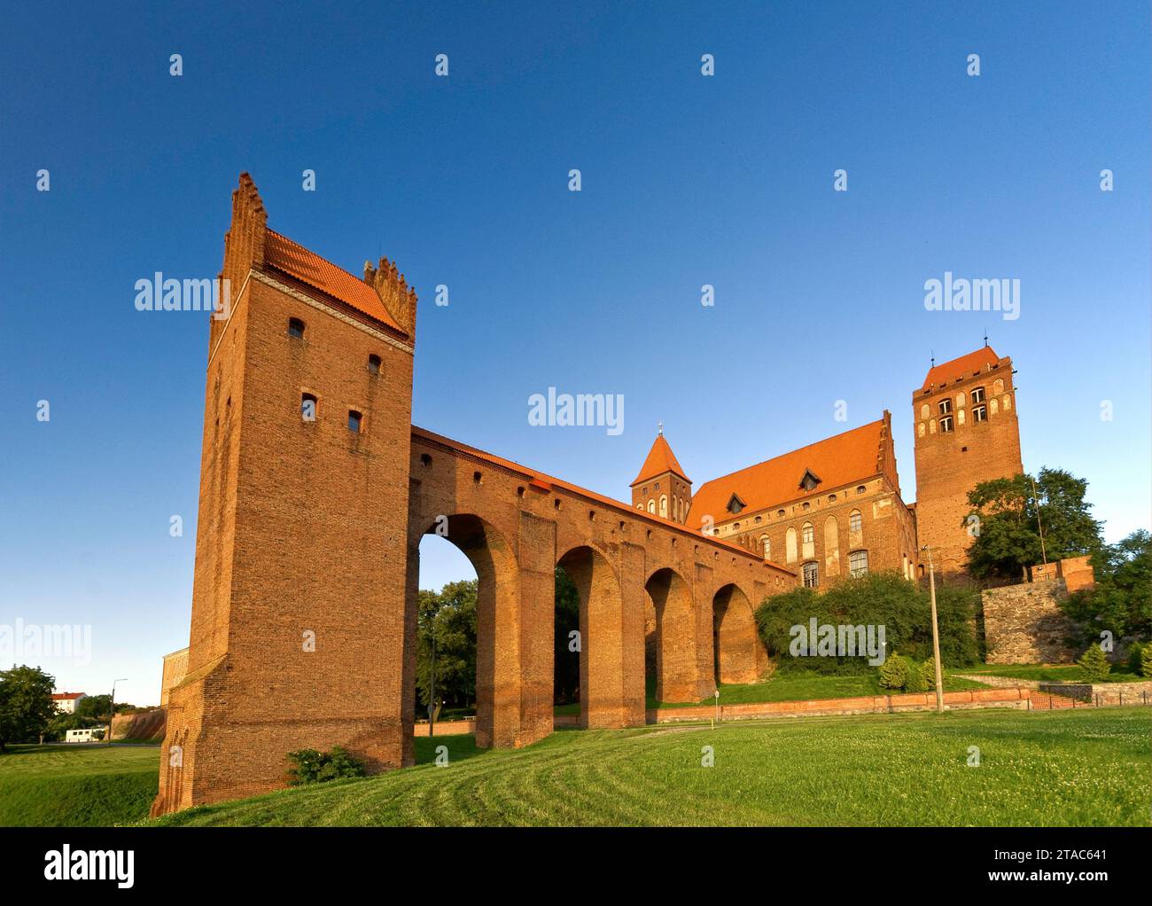 Dansker aka gdanisko toilet tower at medieval Teutonic Castle, Gothic ...
