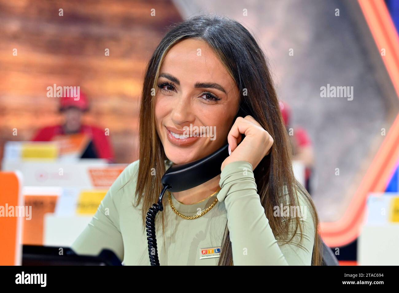Influencerin Jennifer Saro beim 28. RTL-Spendenmarathon 2023 in den EMG ...