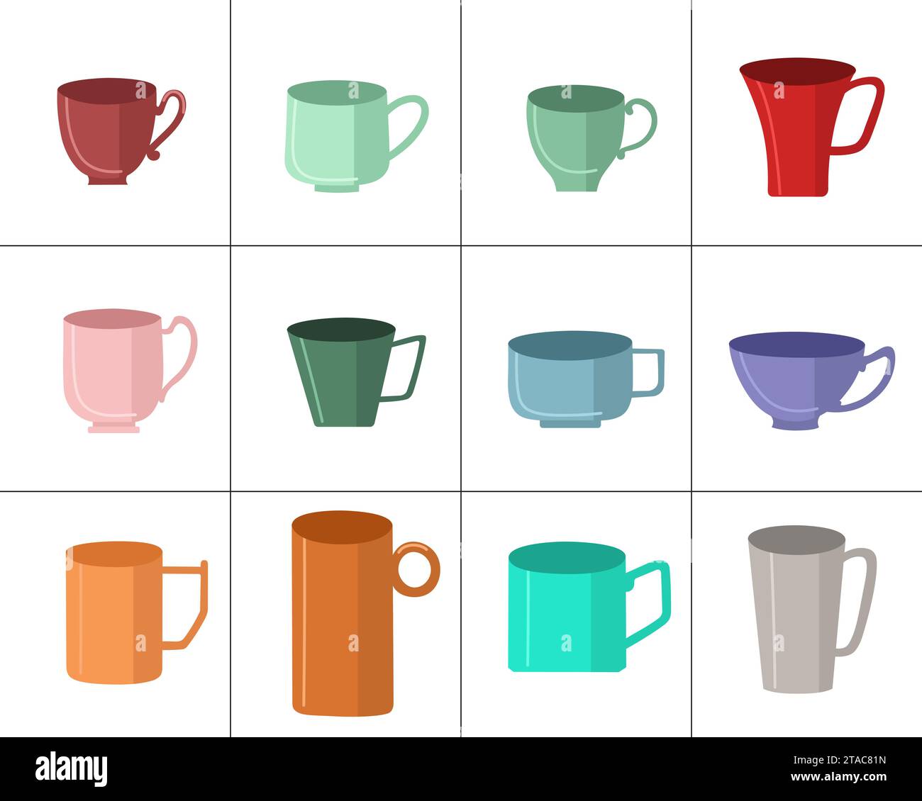 Coffee cup cut out Stock Vector Images - Alamy