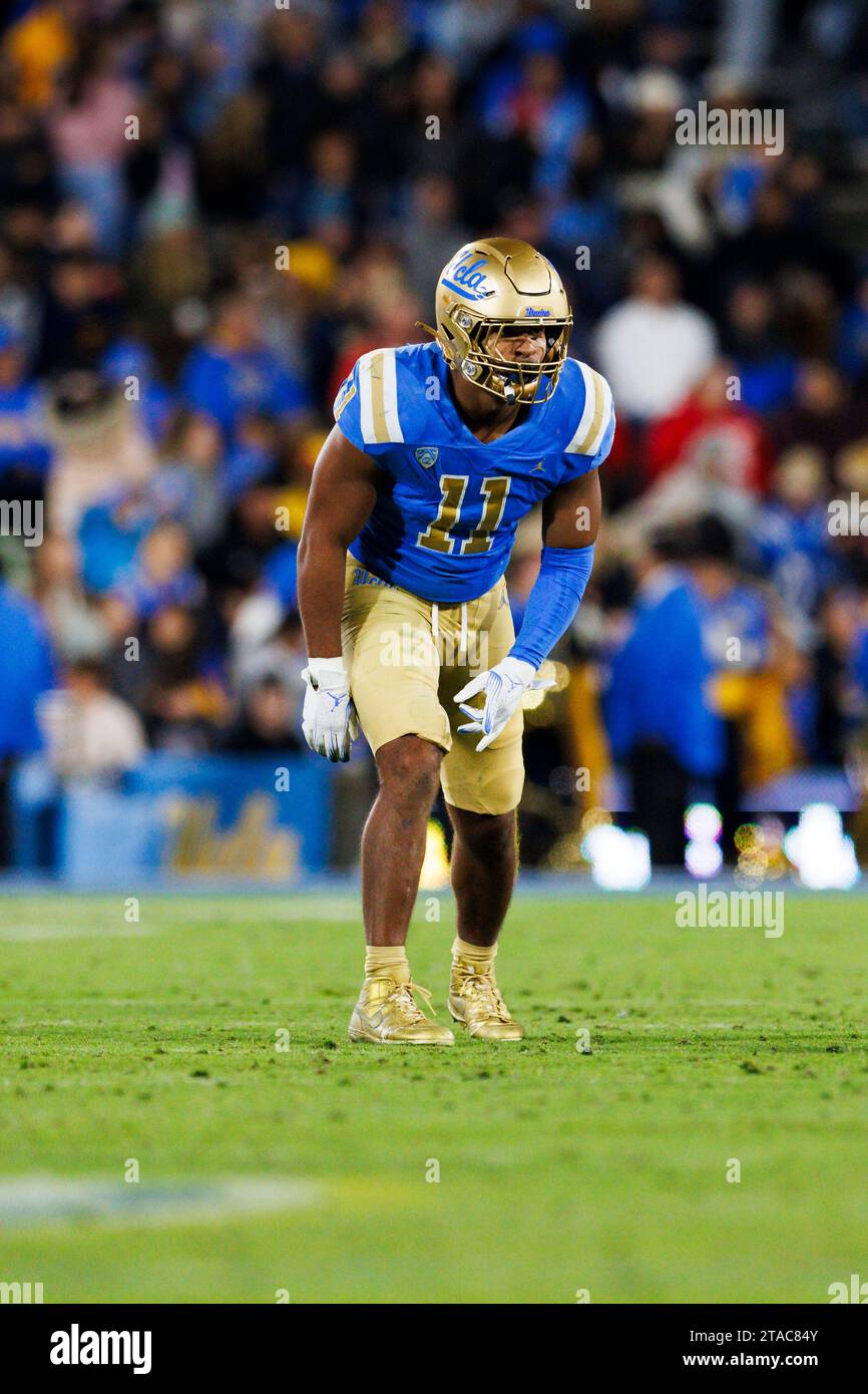 PASADENA, CA - NOVEMBER 25: UCLA Bruins defensive lineman Gabriel ...