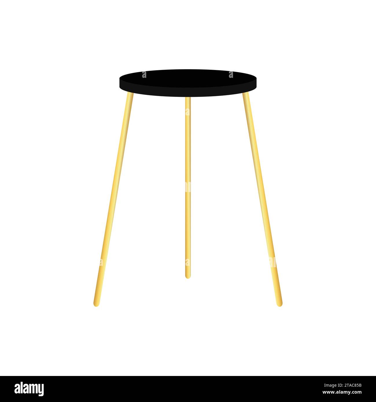 Bar stool icon in cartoon design isolated on white background. Pub ...