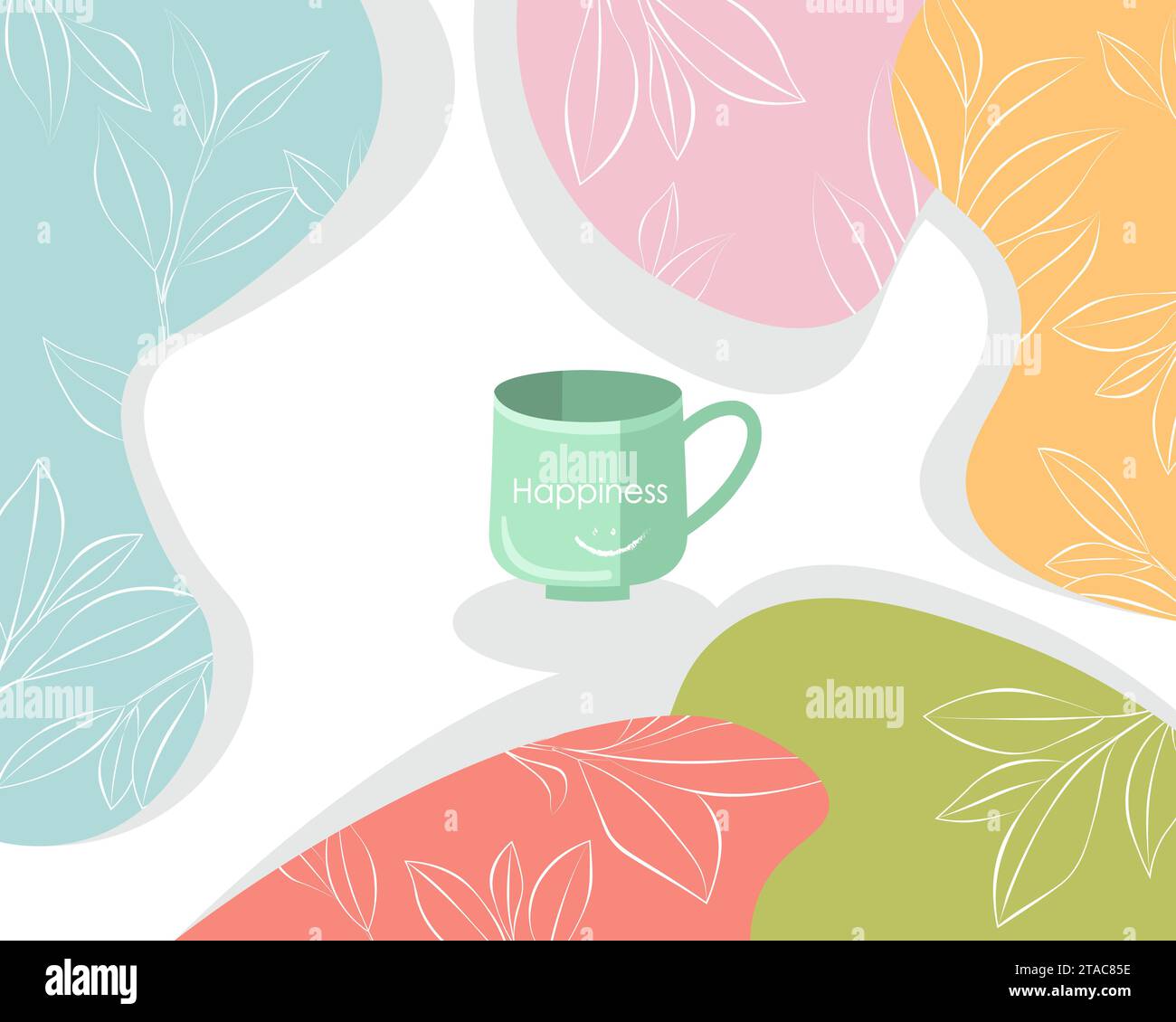 Emotions in a cup of tea vector illustration Stock Vector Image & Art ...