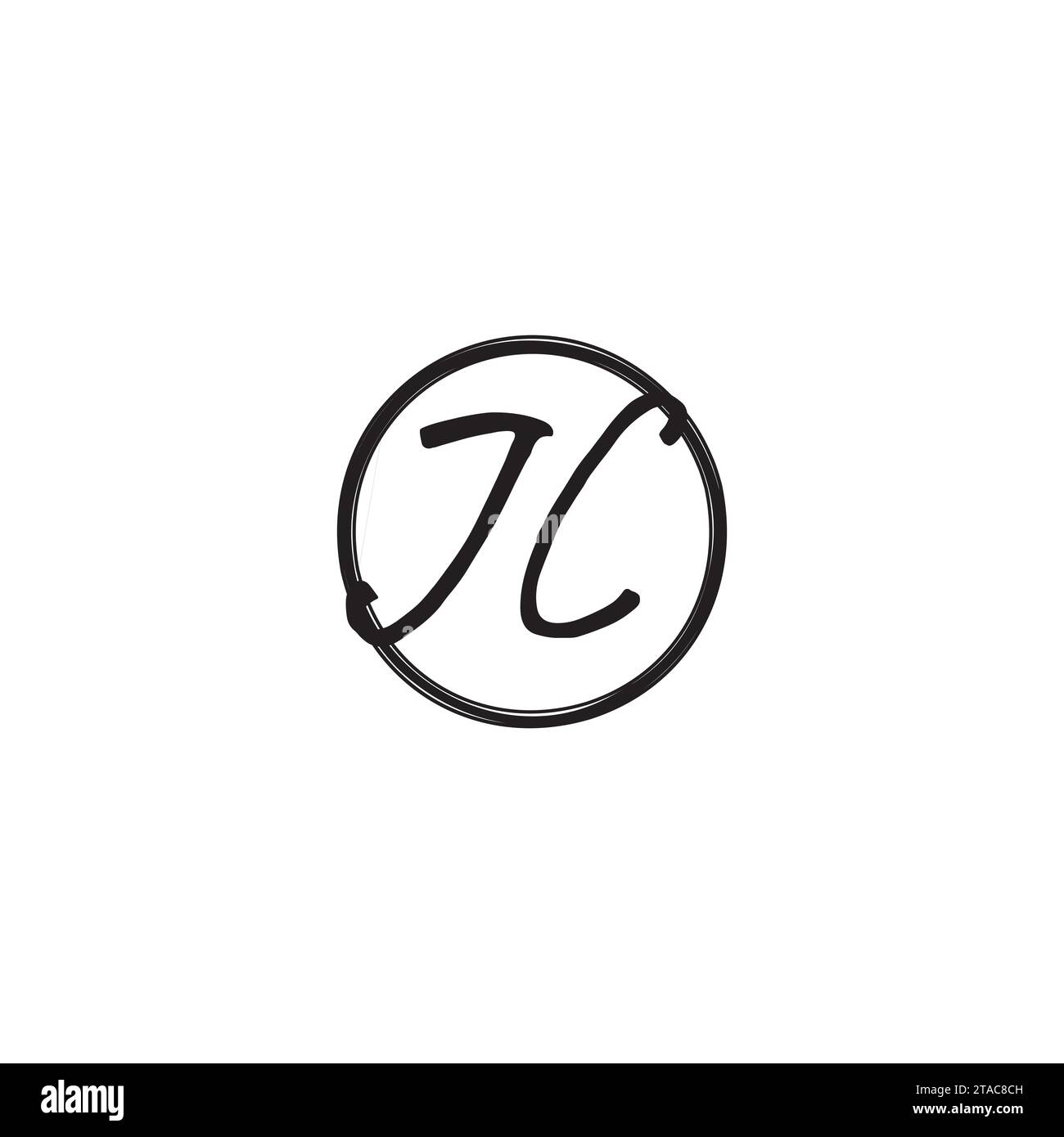 JC initial logo letters in high quality professional design that will print well across any ...