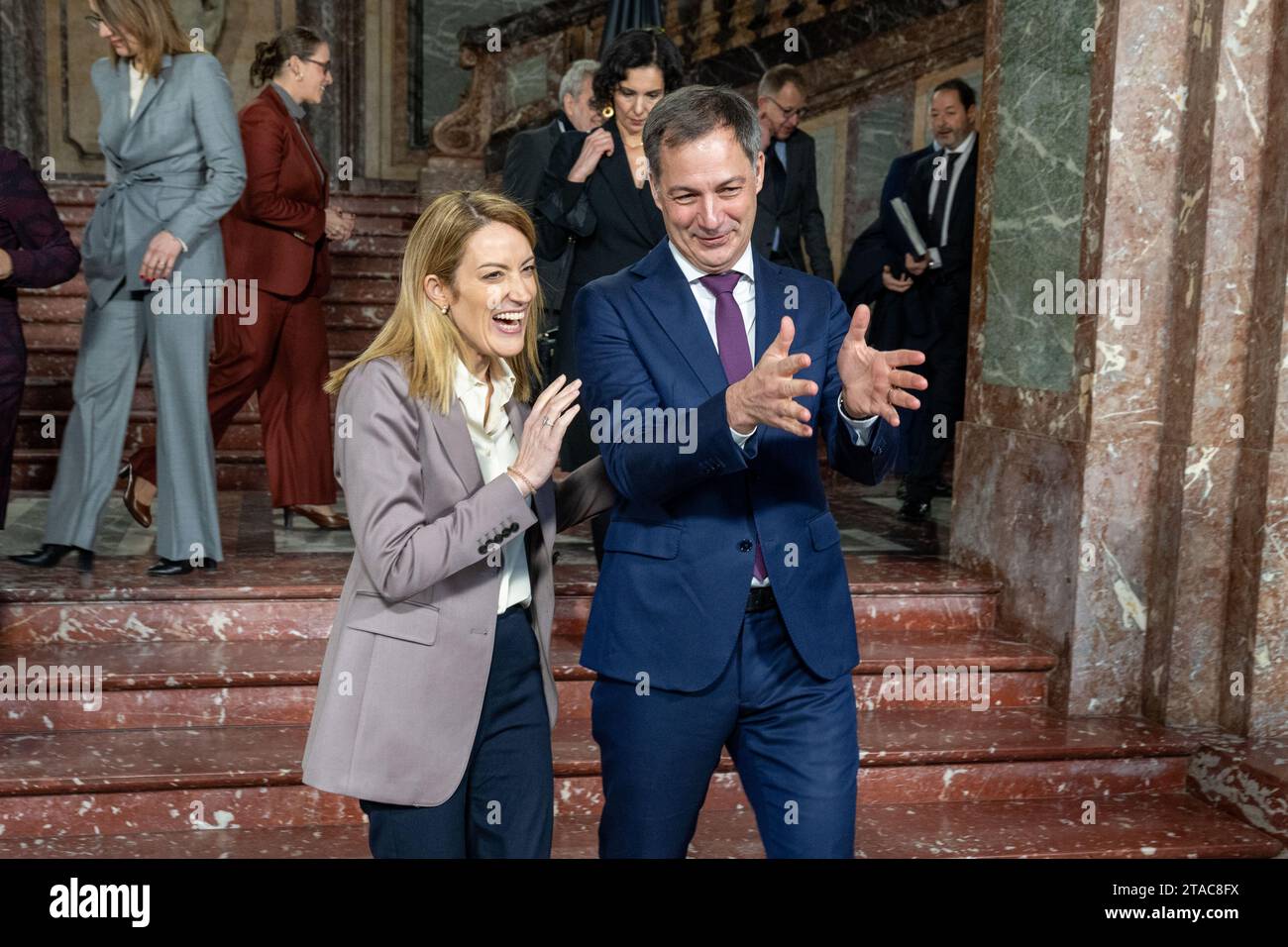 Brussels, Belgium. 30th Nov, 2023. European Parliament President ...