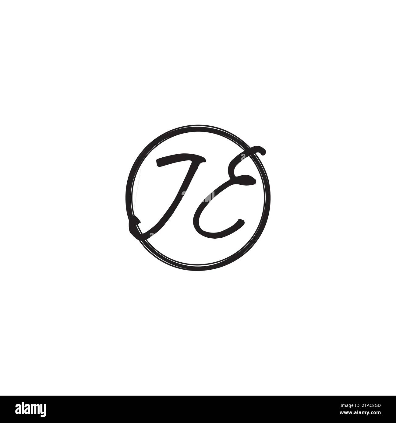 JE initial logo letters in high quality professional design that will ...