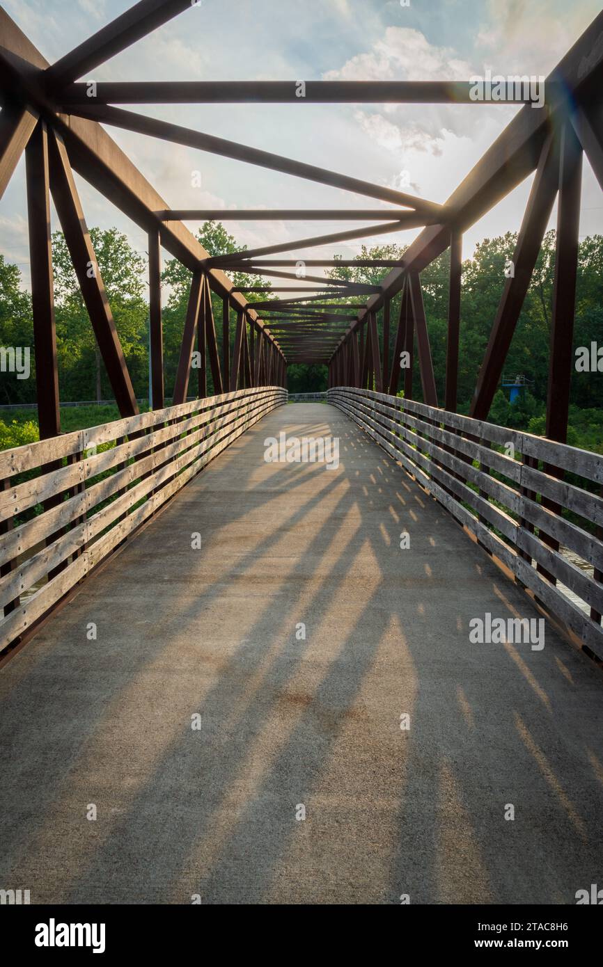 The Hockhocking Adena Bikeway in Athens Ohio Stock Photo - Alamy