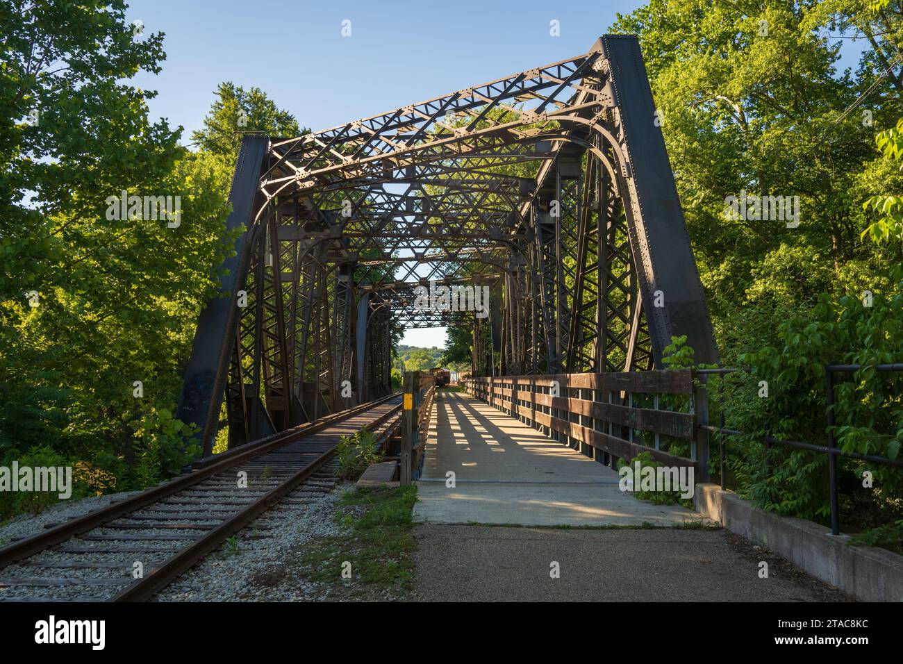 The Hockhocking Adena Bikeway in Athens Ohio Stock Photo - Alamy