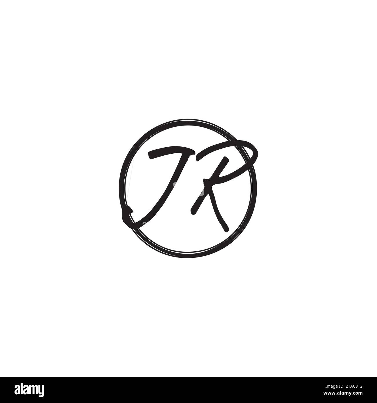 Initial jr logo vector vectors Black and White Stock Photos & Images ...